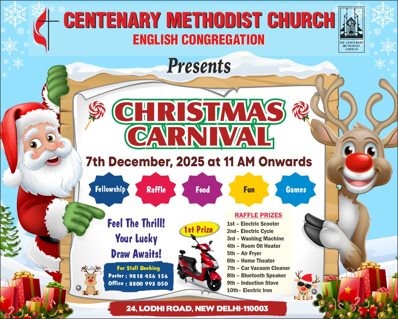 Centenary Methodist Church – New Delhi, English Congregation